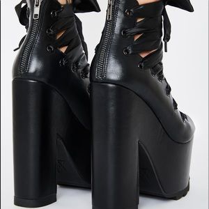 YRU | Shoes | Yru Black Dream Ballet Bae Platform Shoes | Poshmark